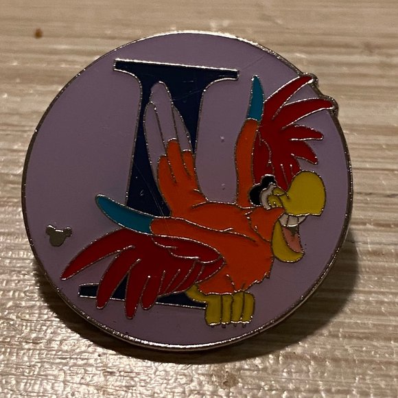 Disney | Accessories | Alphabet Iago Hidden Mickey Pin | Poshmark